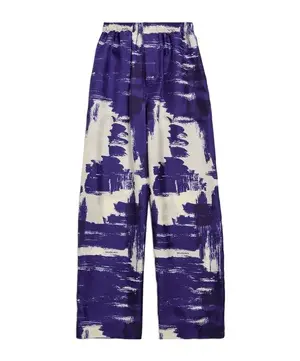 Balenciaga Paintbrush Pyjama Pants - Blue