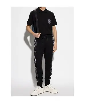 Versace Logo Patch Polo Shirt