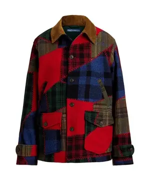 Polo Ralph Lauren Patchwork Corduroy-collar Jacket - Black