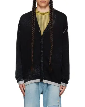 DIESEL® K-clarence Button-up Cardigan - Black