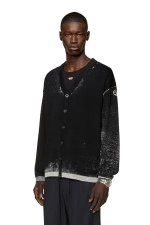 DIESEL® K-clarence Button-up Cardigan - Black