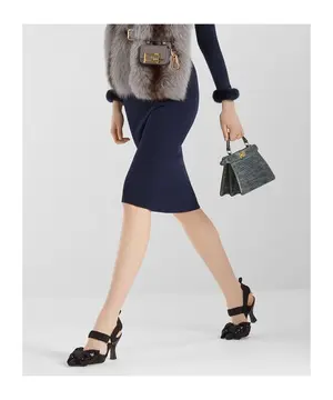 Fendi Peekaboo Iseeu Petite Shoulder Bag - Gray