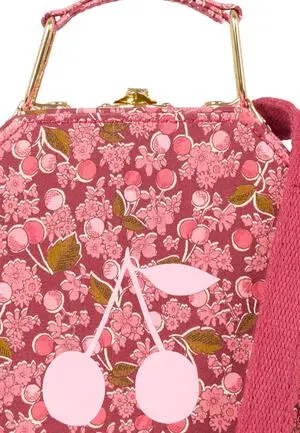 Bonpoint Cherry Printed Shoulder Bag - Deep Red