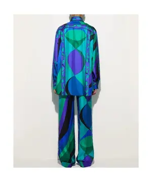 Emilio Pucci Pesci Print Silk Shirt