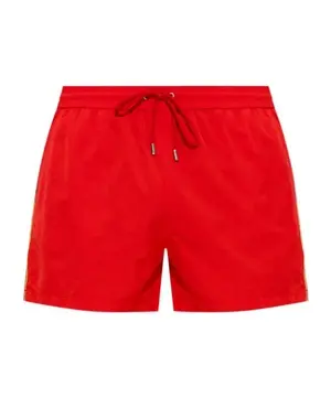 Paul Smith Swim Shorts With Side Stripes - Red