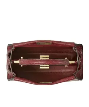 Fendi Peekaboo Mini Shoulder Bag - Red