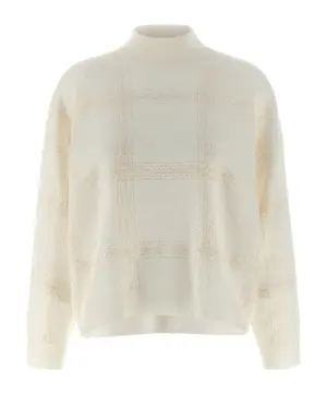 Brunello Cucinelli Sequin Embellished Turtleneck Jumper