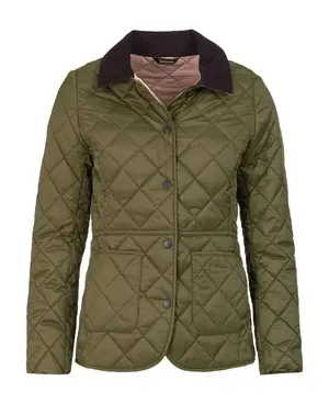Barbour Deveron Quilted Buttoned Jacket - Green