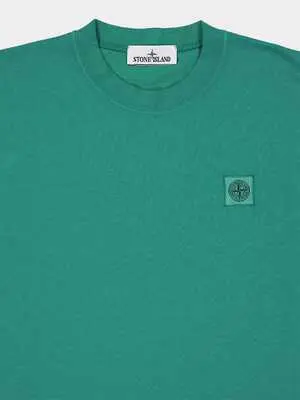 Stone Island Logo Patch Crewneck T-shirt - Green