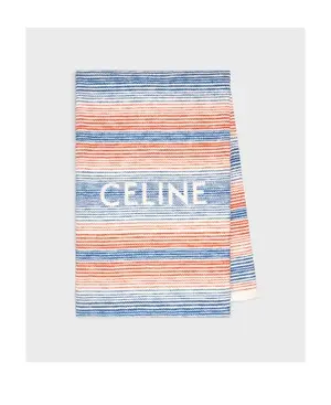Celine Beach Fouta In Multi-stripe Cotton