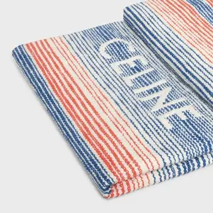 Celine Beach Fouta In Multi-stripe Cotton