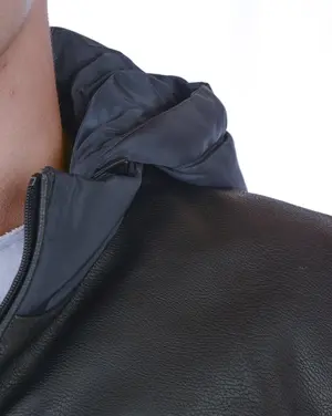 EA7 Padded Hooded Jacket With Zip-up And Logo Detail