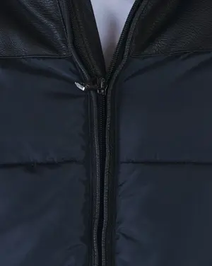 EA7 Padded Hooded Jacket With Zip-up And Logo Detail