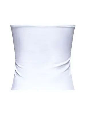 Brunello Cucinelli Strapless Top - White