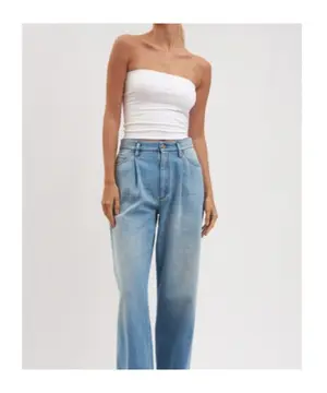 Brunello Cucinelli Strapless Top - White