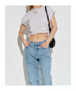 ALLSAINTS Ruched Tie-side Cropped Top - No