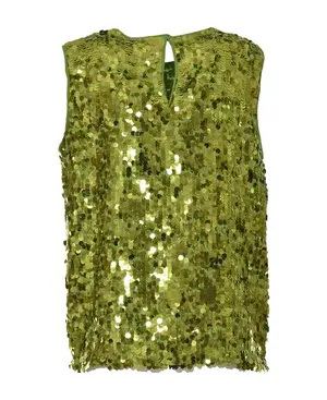 N.21 Sequined Sleeveless Vest