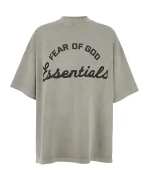 Fear Of God Logo Oversized T-shirt - Gray