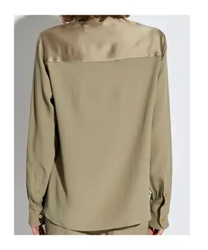 AMI Paris De Coeur Long-sleeved Plain Shirt