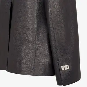 Fendi Leather Blazer - Black