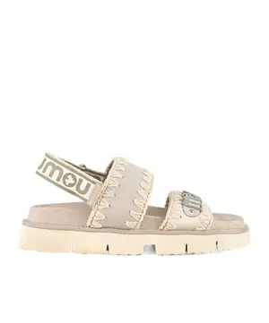 Mou Back Strap Bio Sandals With Metal Decoration