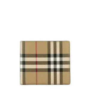 Burberry Check Pattern Bi-fold Wallet - Multi-color