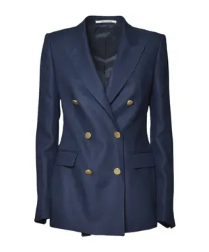Tagliatore Parigi Double Breasted Tailored Blazer - Blue
