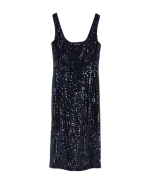 Max Mara Sleeveless Sequined Midi Dress