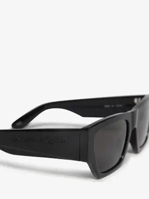 Alexander McQueen Square Frame Sunglasses - Black