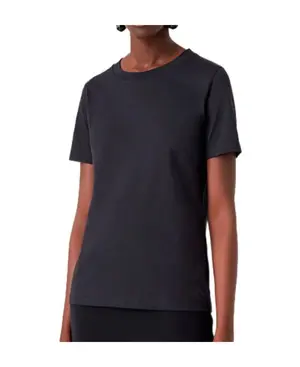 Emporio Armani Round Neck Short Sleeve T-shirt - Black