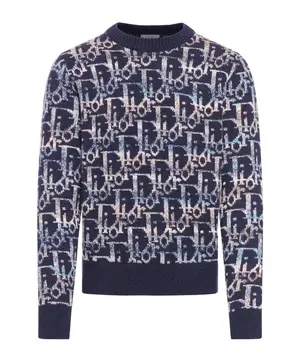 Dior Oblique Jacquard Jumper - Black