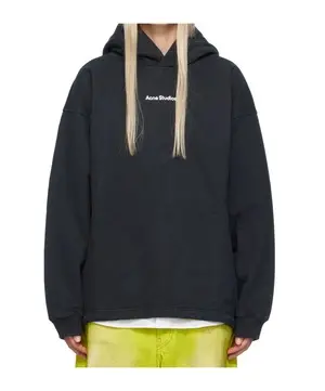 Acne Studios Oversized Logo Printed Hoodie