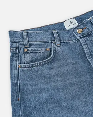 ANINE BING Mid-wash Wide-leg Jeans
