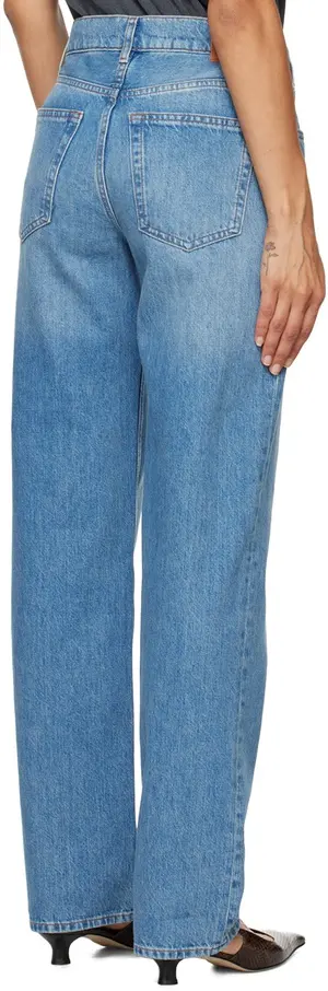 ANINE BING Mid-wash Wide-leg Jeans