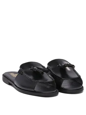 SEBAGO Will Slides With Tassel Detailing - Black