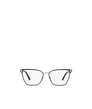 Versace Logo Flat Mirror Eyeglasses - White