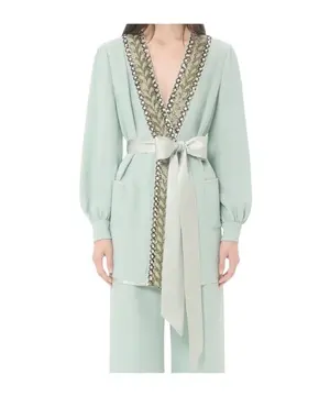 Valentino Garavani V-neck Embroidered Blouse