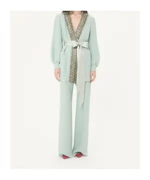 Valentino Garavani V-neck Embroidered Blouse