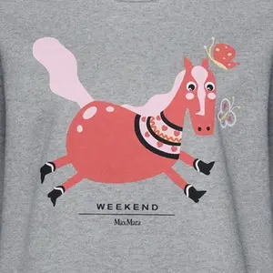 Max Mara Long Sleeve Printed Sweatshirt