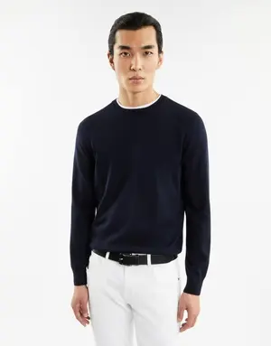 FAY Long-sleeved Round-neck Jumper - Black