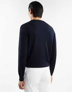 FAY Long-sleeved Round-neck Jumper - Black