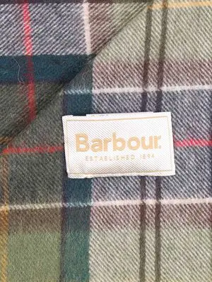 Barbour Checked Fringed-edge Scarf