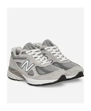 NEW BALANCE 990v4 Lace-up Sneakers - Gray