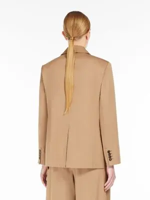 Max Mara Single-breasted Cotton Gabardine Blazer