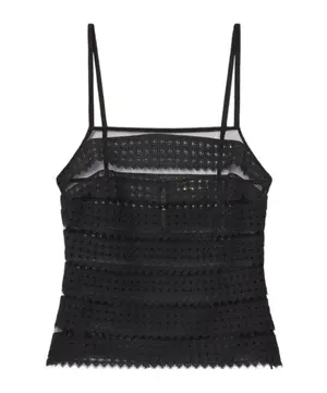 FRAME Lattice Crochet Cami