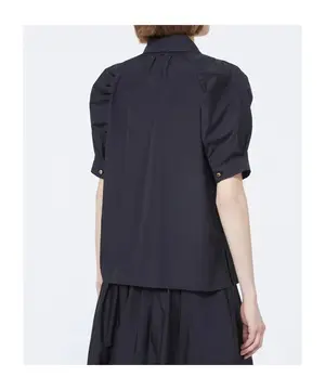 Max Mara Mstamore Ruched Sleeve Shirt - Black