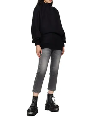 R13 Mid Rise Distressed Edge Jeans