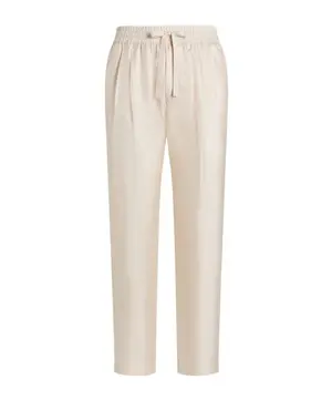Dolce & Gabbana Silk Trousers - Beige