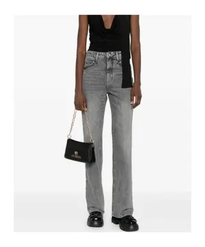 Patrizia Pepe High-waisted Regular Fit Jeans - Medium Grey