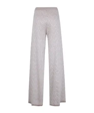 D.exterior Z-line Patterned Knitted Trousers